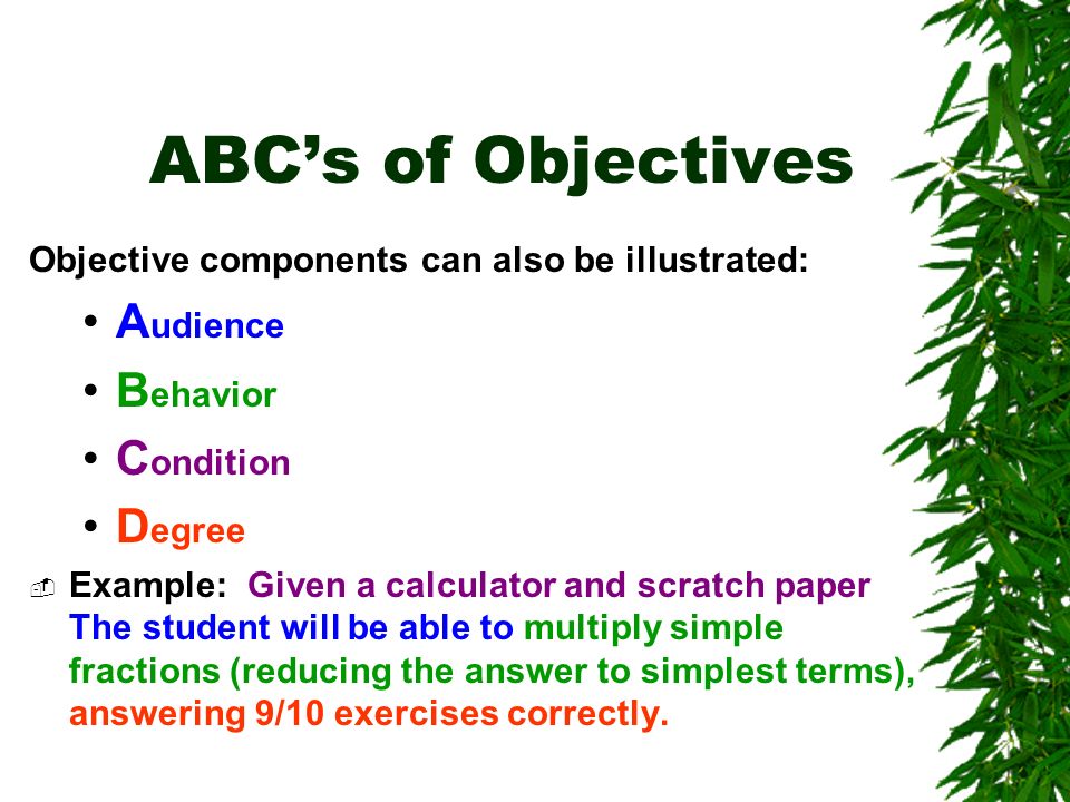 Lp Abcd Of Goal Writing