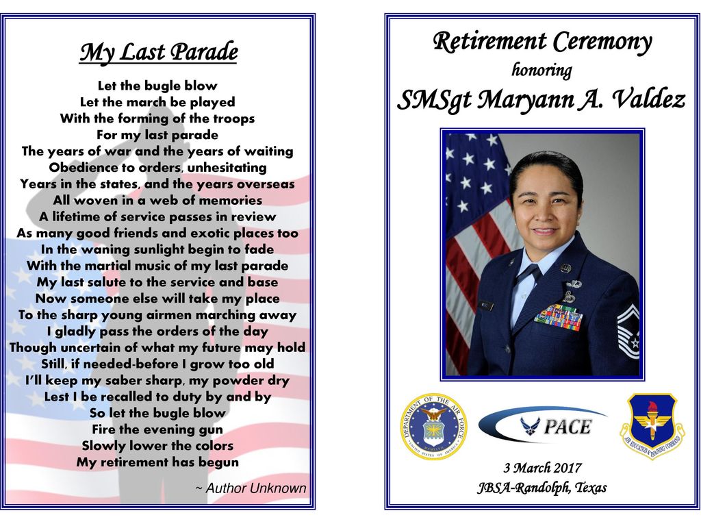 Army Retirement Program Template Army Retirement Program Template