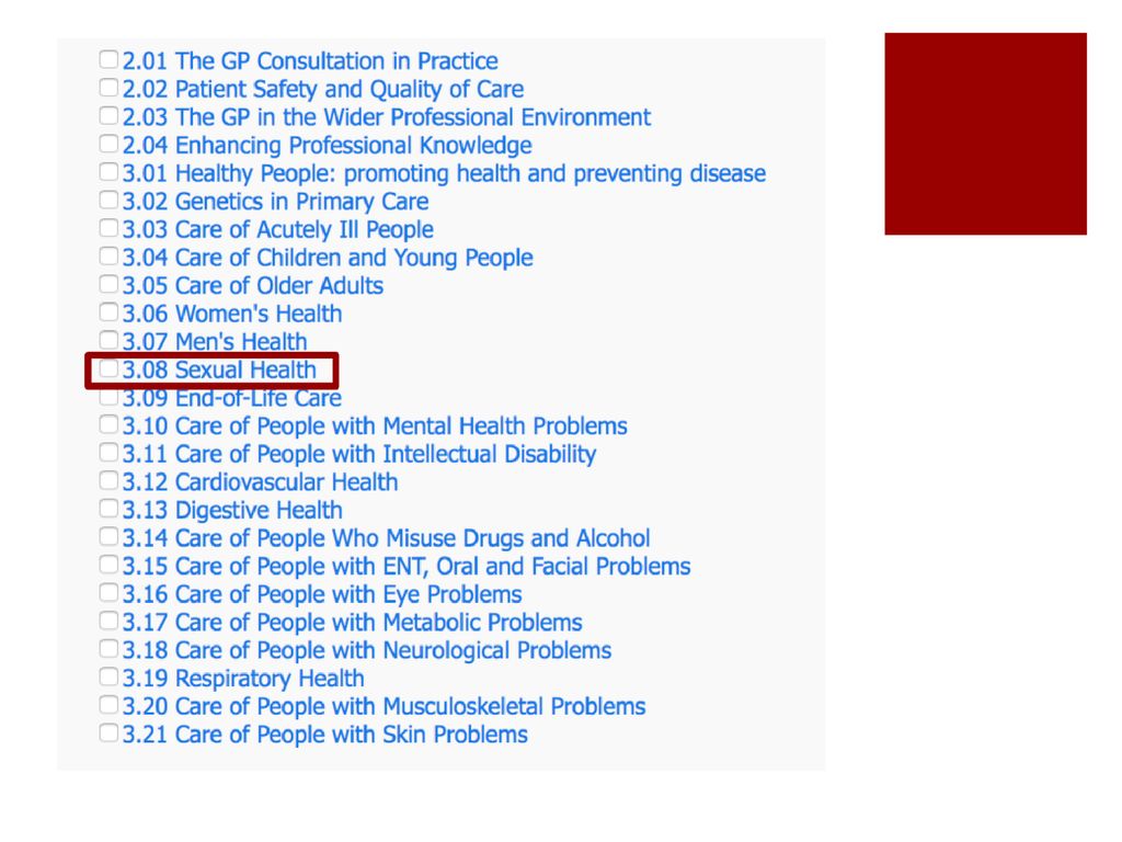 Sexual Health In Primary Care Ppt Download