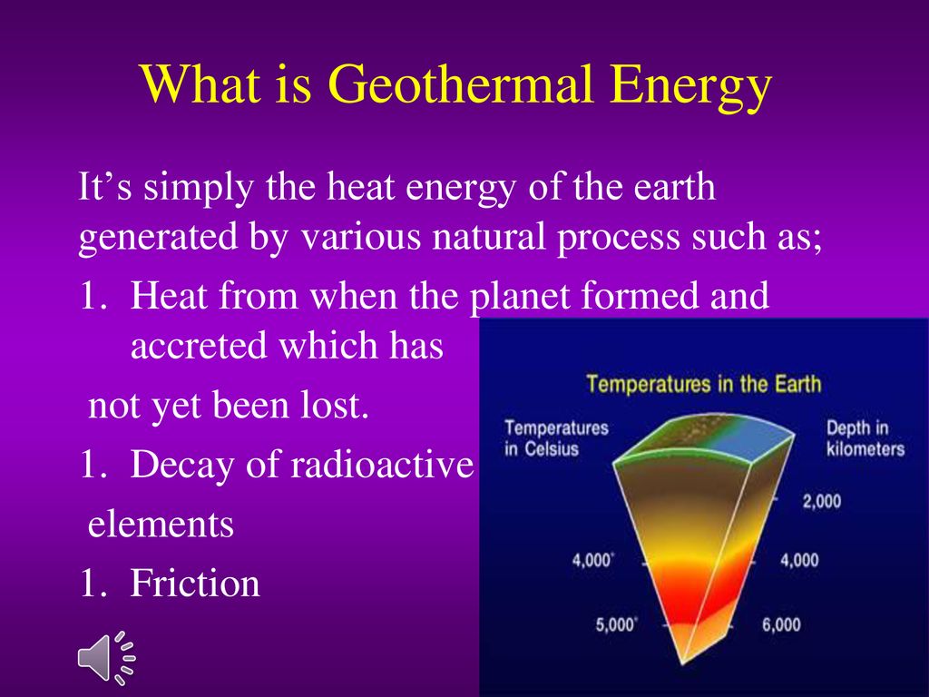 Geothermal Energy Facts