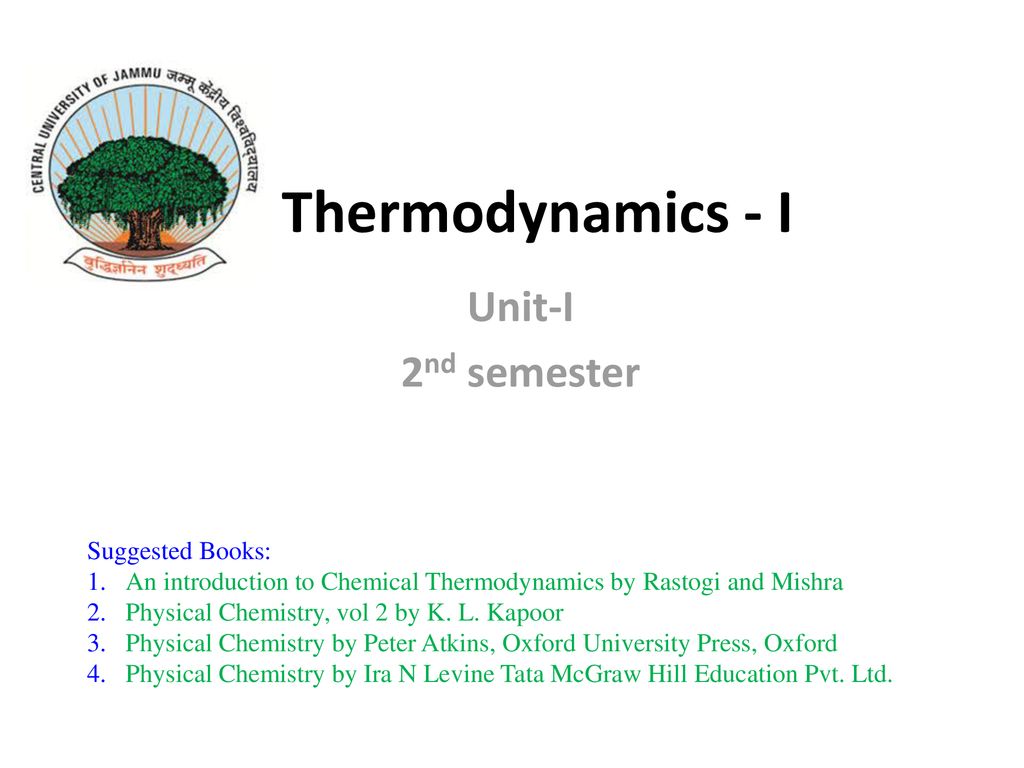 Physical Chemistry Thermodynamics Physical Chemistry Thermodynamics
