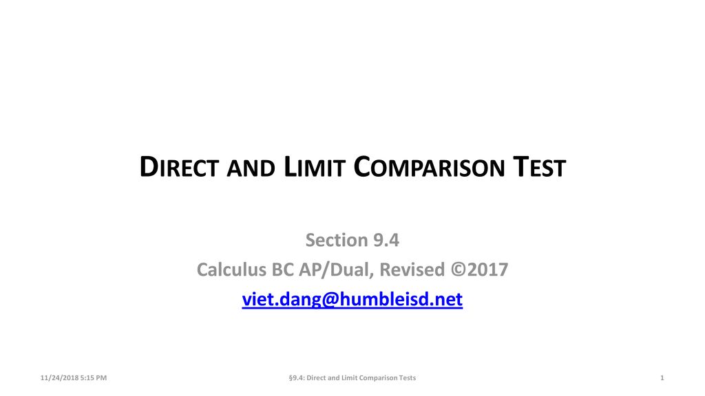 Ppt Direct Comparison Test Powerpoint Presentation Free Ppt Direct Comparison Test Powerpoint Presentation Free