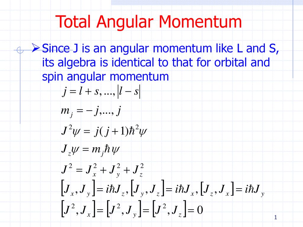 Angular Momentum Equation Angular Momentum Equation