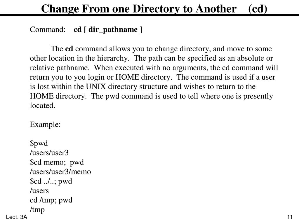 Unix Commands A Brief Look At Common Unix Commands Ppt Download