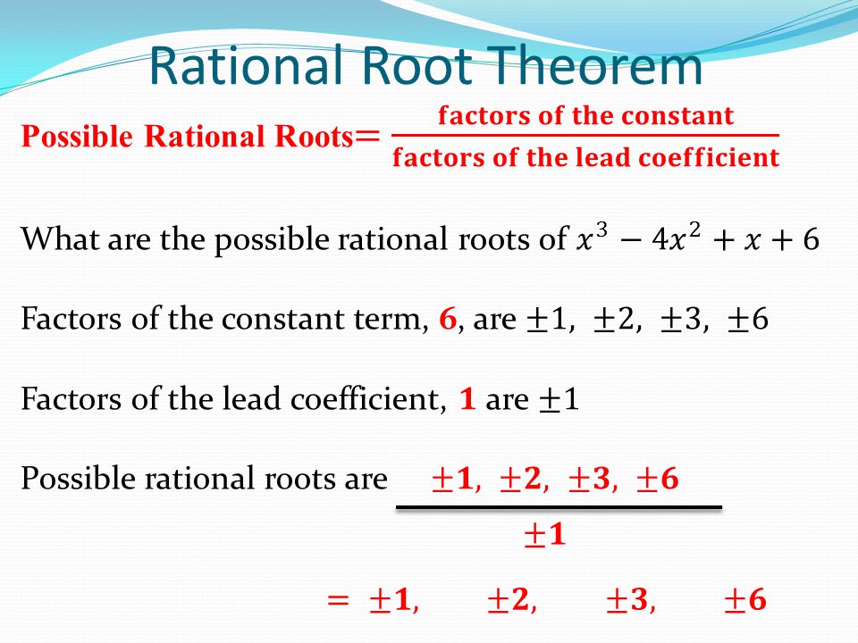 Rational Root Theorem
