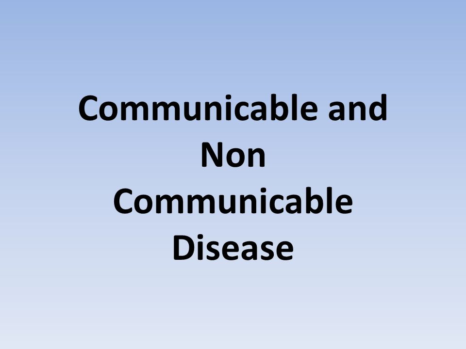 Examples Of Non Communicable Diseases Ppt Coremymages