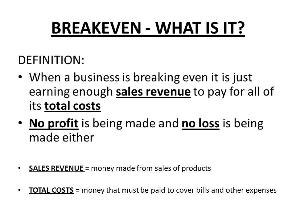 Break-Even Analysis: Definition And How To Calculate And, 47% OFF Break-Even Analysis: Definition And How To Calculate And, 47% OFF