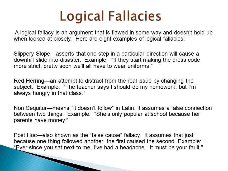 Logical Fallacies — Definition, Types, Examples, 55% OFF Logical Fallacies — Definition, Types, Examples, 55% OFF