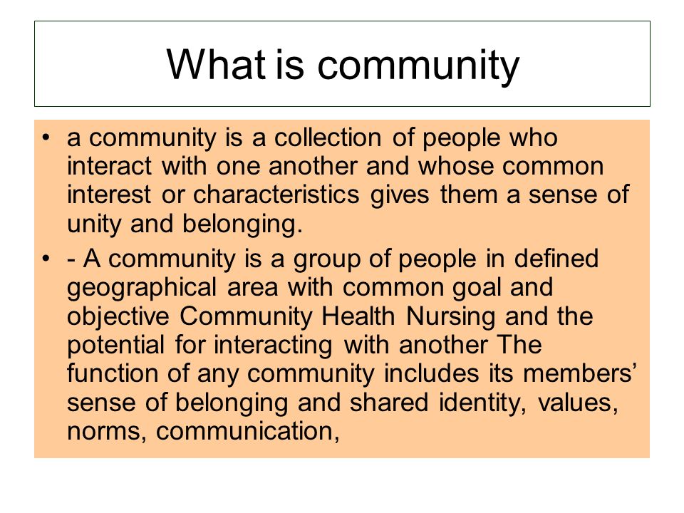 What is a community store