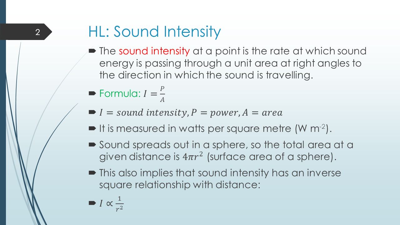 How To Calculate Sound Intensity at Xavier Vara blog How To Calculate Sound Intensity at Xavier Vara blog