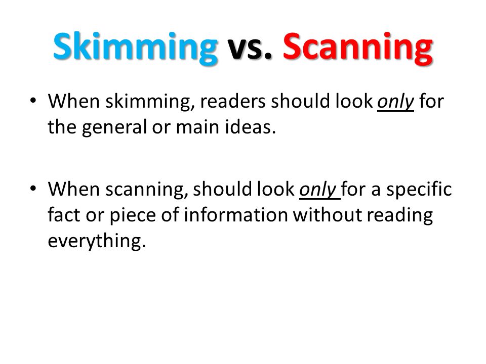 Skimming And Scanning Concepts, Examples, Differences, 60% OFF Skimming And Scanning Concepts, Examples, Differences, 60% OFF