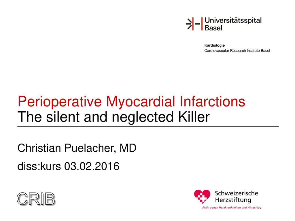 Perioperative Myocardial Infarctions The Silent And Neglected Killer