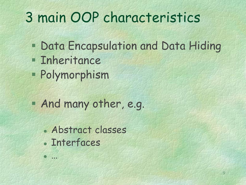 Object Oriented Programming Part 1 Data Encapsulation Ppt Download