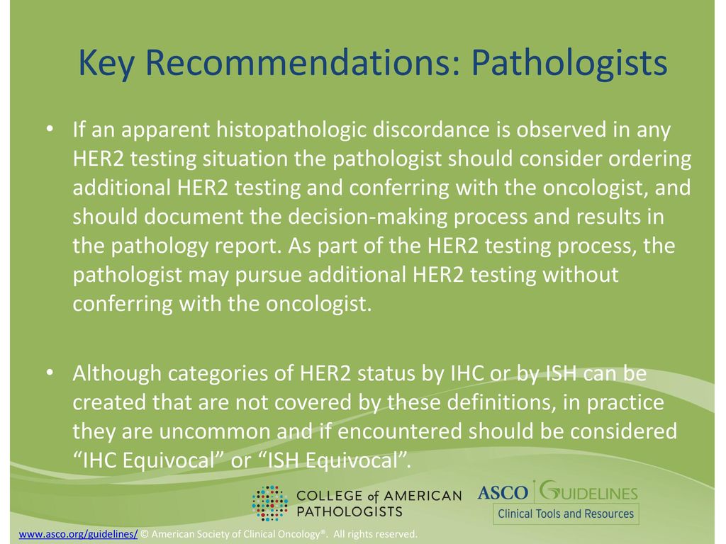 Her2 Testing In Breast Cancer Clinical Practice Guideline Update Ppt