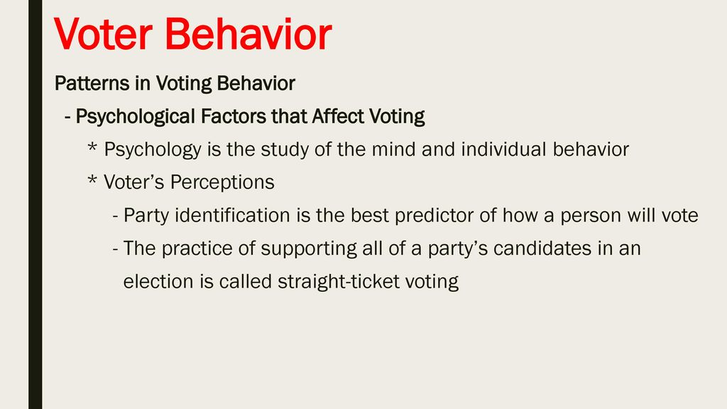 Chapter Six Voters And Voter Behavior Ppt Download