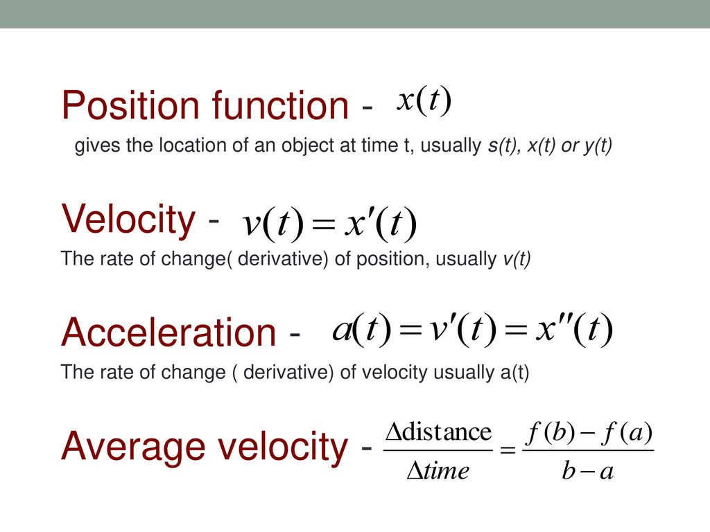 Relationship Between Velocity Acceleration And Position at Chris Sammy blog Relationship Between Velocity Acceleration And Position at Chris Sammy blog