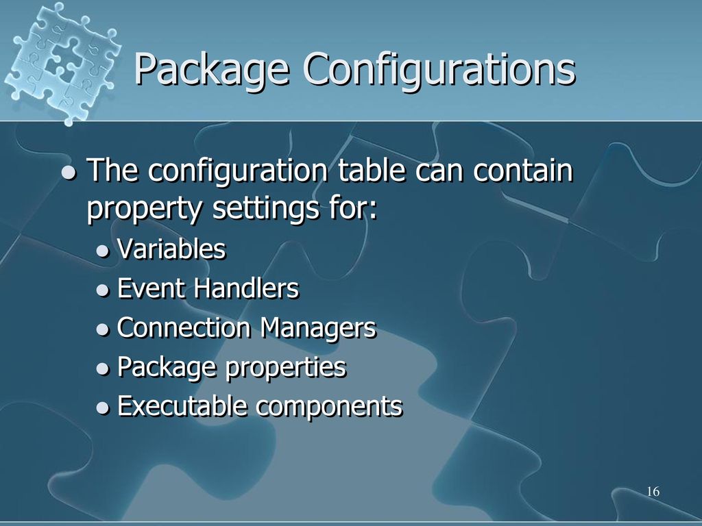 Ssis Templates Configurations And Variables Ppt Download