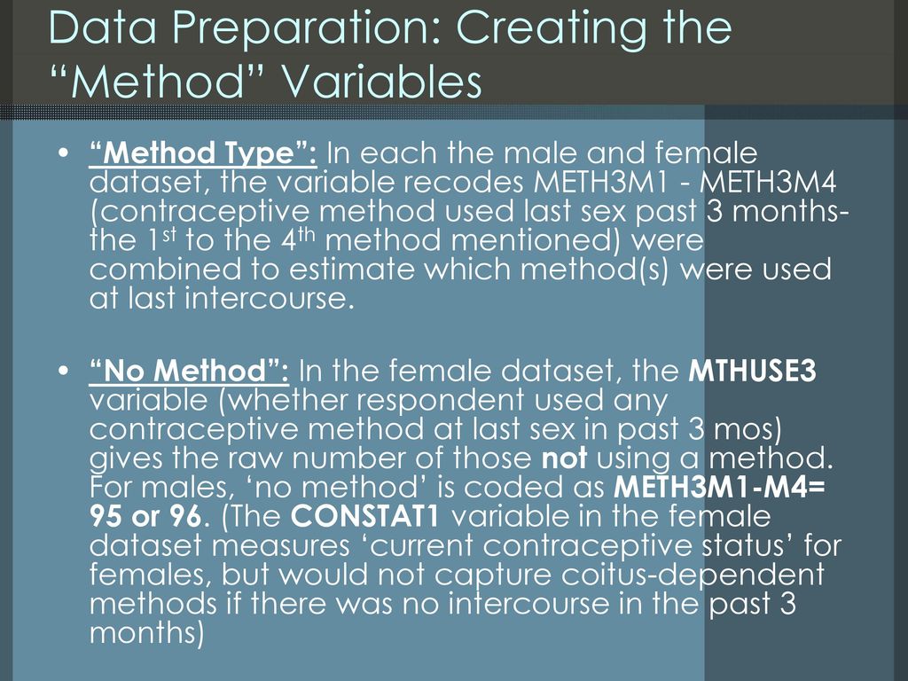 Marriage And The Male Contribution To Unintended Pregnancy Ppt Download