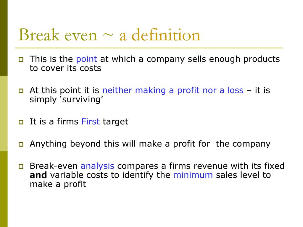 Break-Even Analysis: Definition And How To Calculate And, 59% OFF Break-Even Analysis: Definition And How To Calculate And, 59% OFF