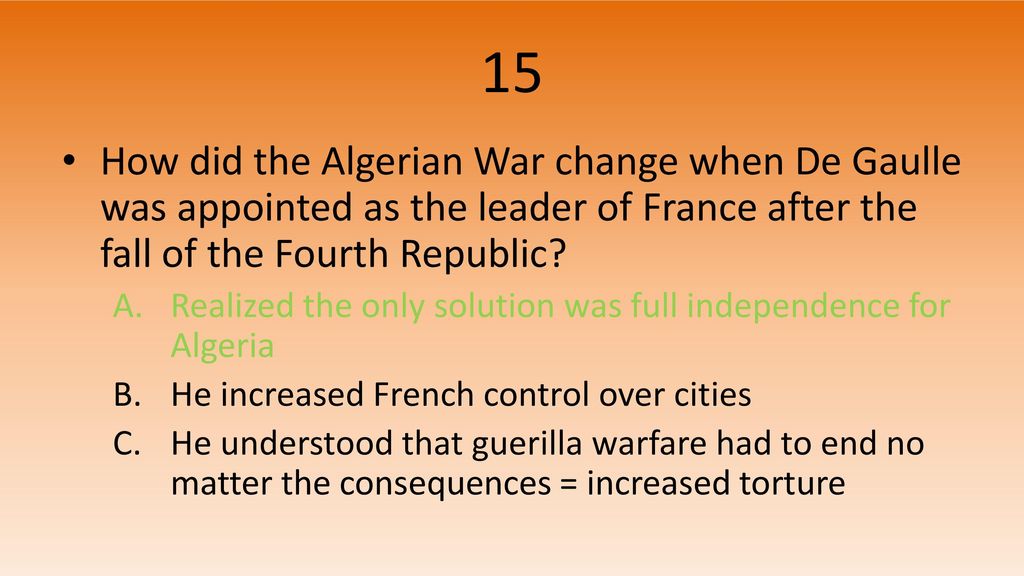 Bellwork 1 24 Based On The Film The Battle Of Algiers How Was