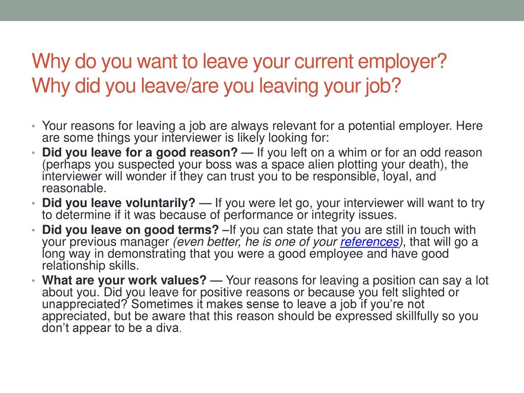 Why Do You Quit Your Current Job Job Retro