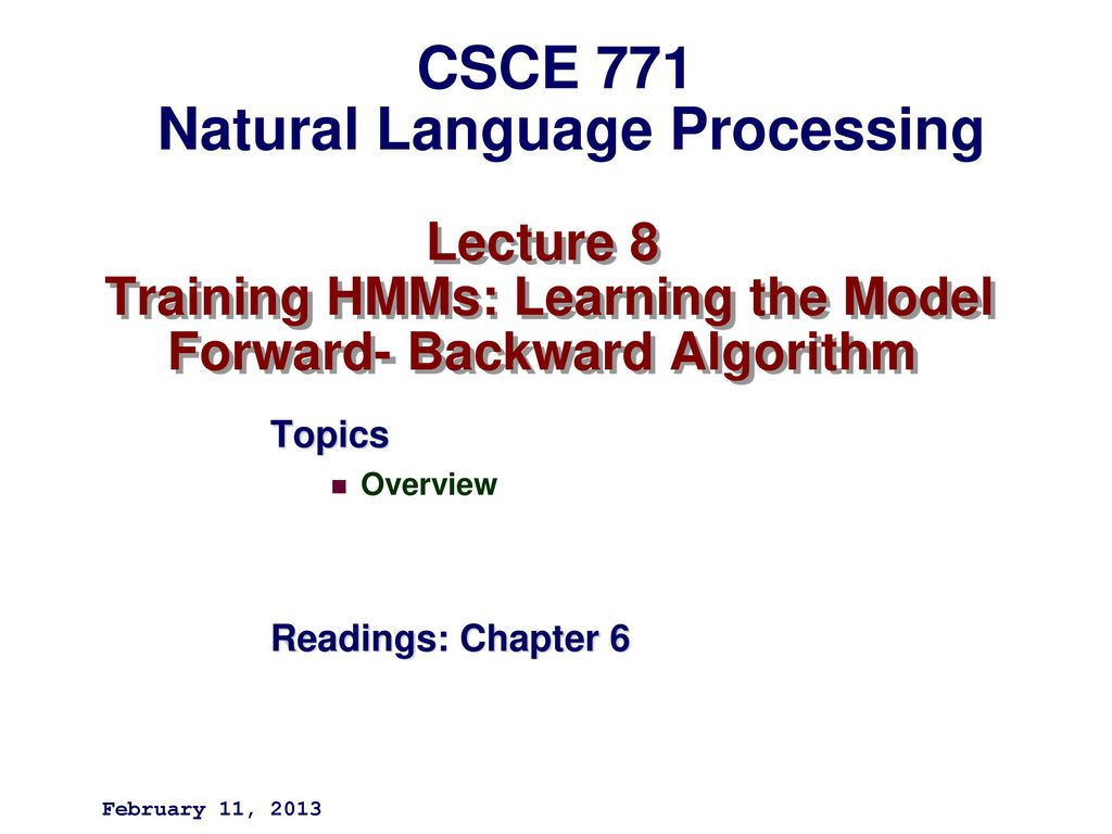 CSCE 771 Natural Language Processing - ppt download CSCE 771 Natural Language Processing - ppt download