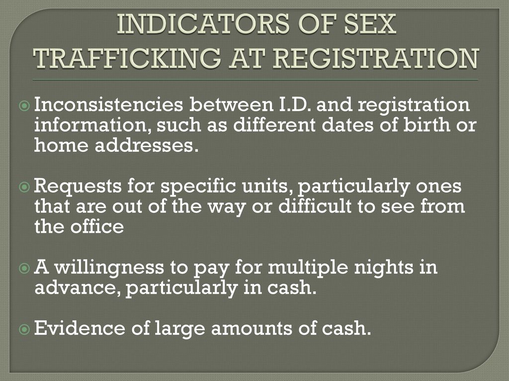 Human Trafficking For The Hotelier Ppt Download