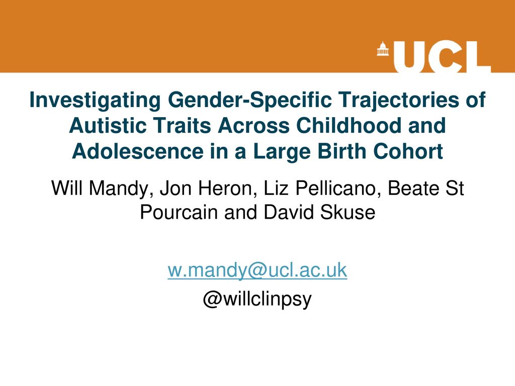 Autism Sex And Gender In Development Ppt Download