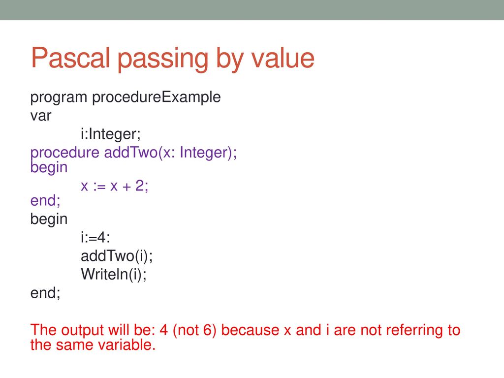 Functions Methods Pascal C C Java Scripting Languages Ppt Download