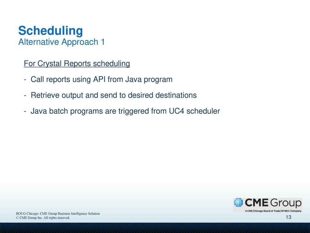 InfoSource Alternative methods for Deployment and Scheduling using API ... InfoSource Alternative methods for Deployment and Scheduling using API ...