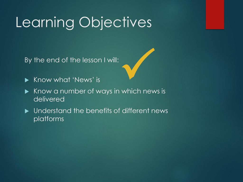 Lesson Objectives