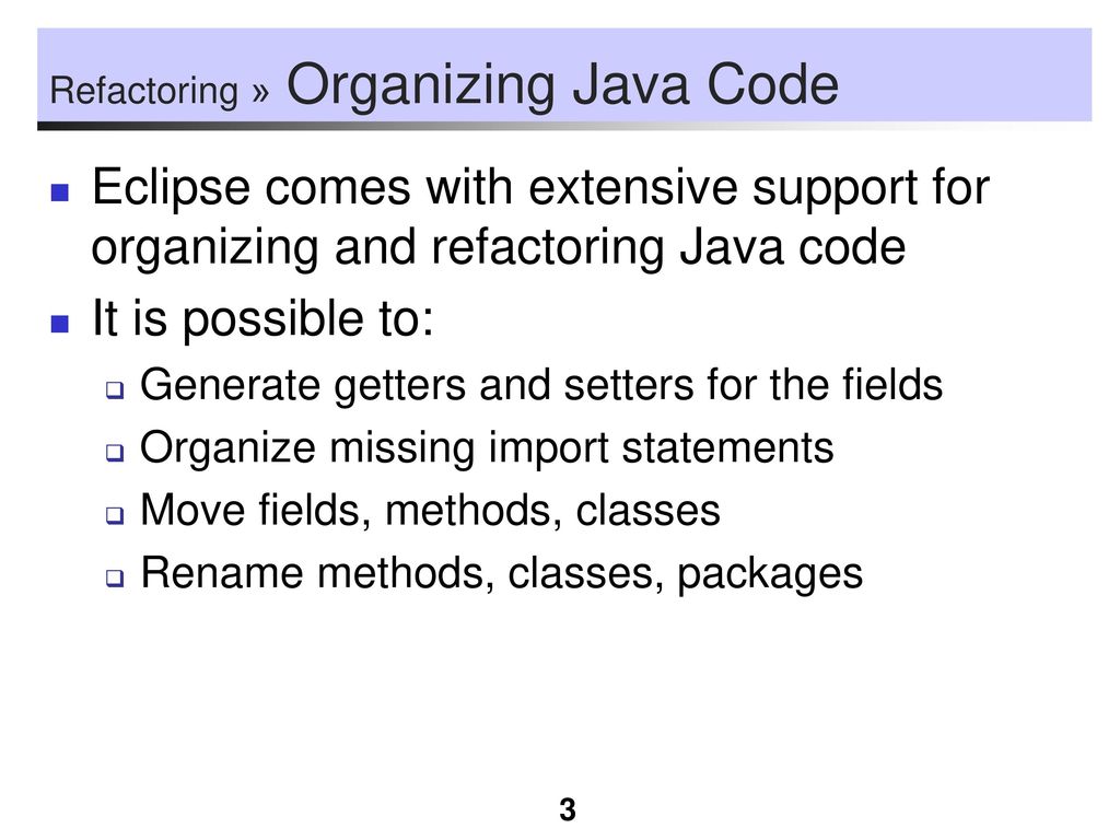 Module Road Map Refactoring Why Refactoring Examples Ppt Download