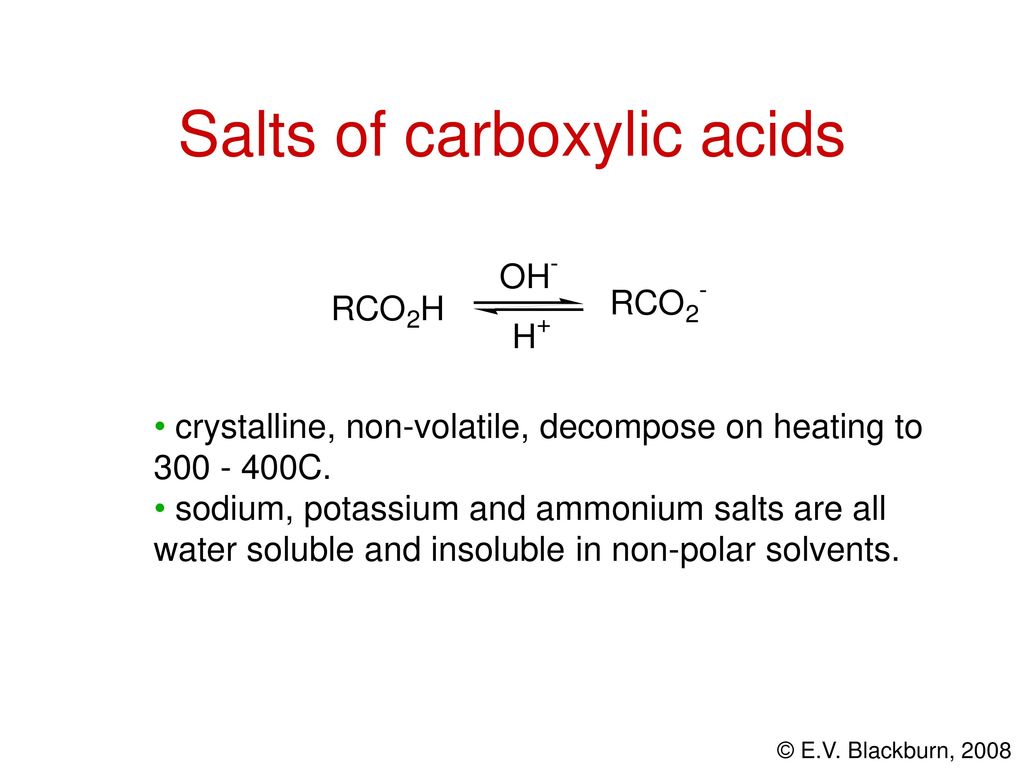 Carboxylic Acids And Their Derivatives Ppt Download