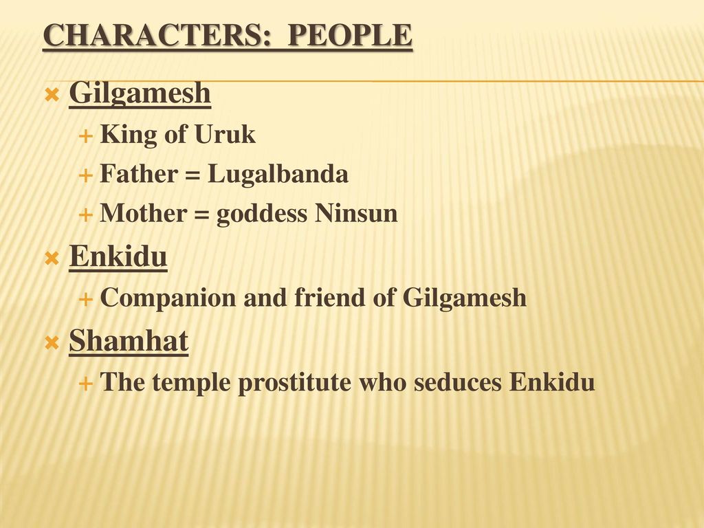 Epic Of Gilgamesh Characters - slidesharetrick Epic Of Gilgamesh Characters - slidesharetrick