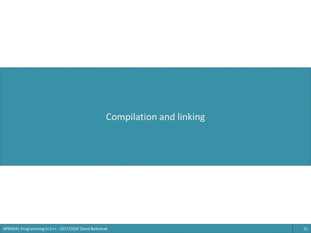 Programming In C Nprg041 Programming In C 2018 David Bednárek Ppt Download