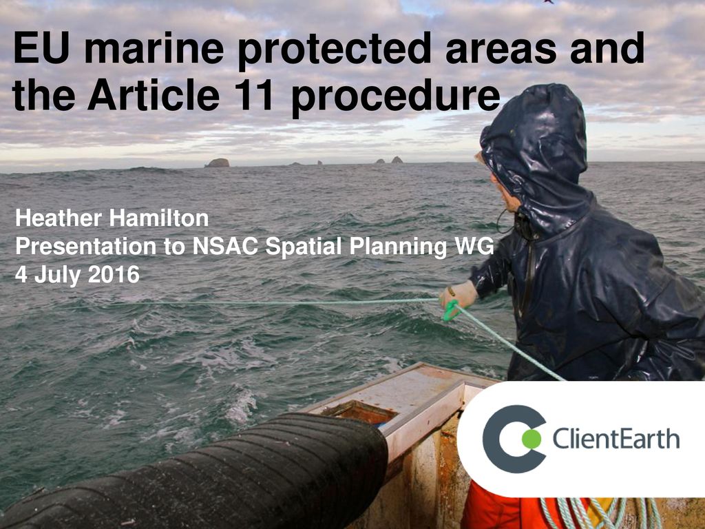 Eu Marine Protected Areas And The Article 11 Procedure Ppt Download
