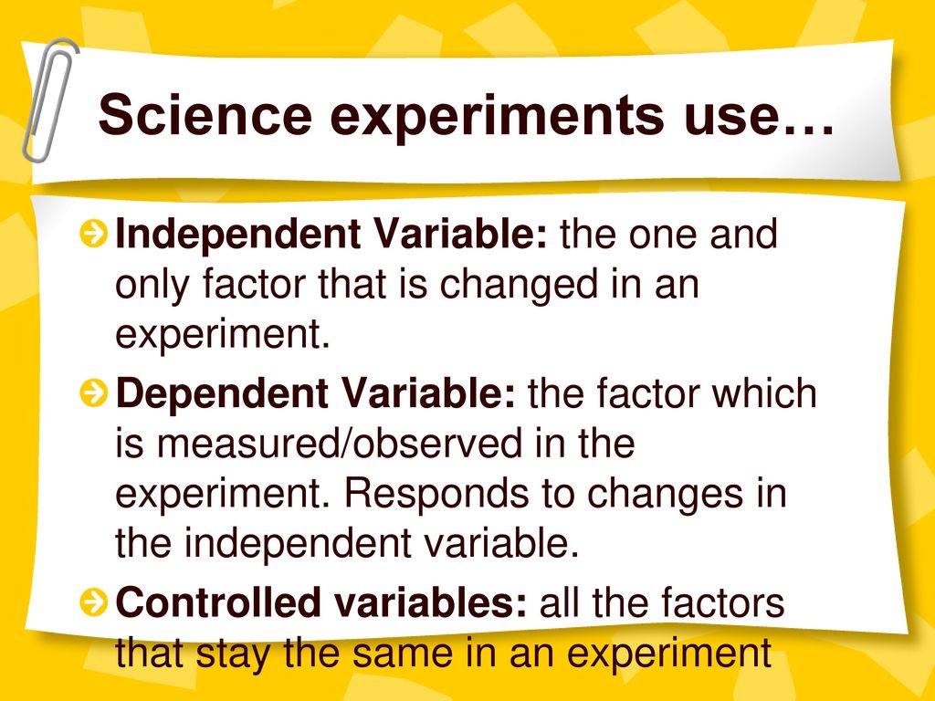 Experiment Variable For Independent at Eduardo Taylor blog Experiment Variable For Independent at Eduardo Taylor blog