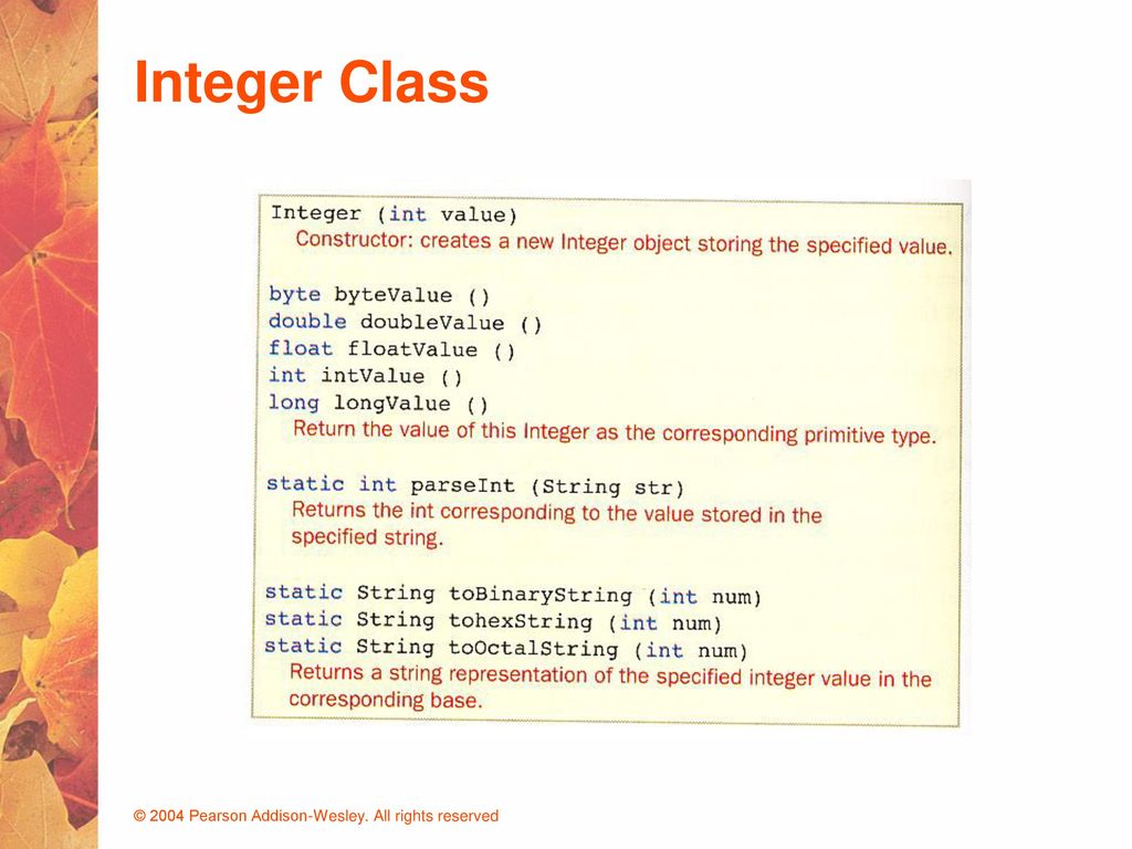 Formatting Output And Enumerated Types And Wrapper Classes Ppt Download