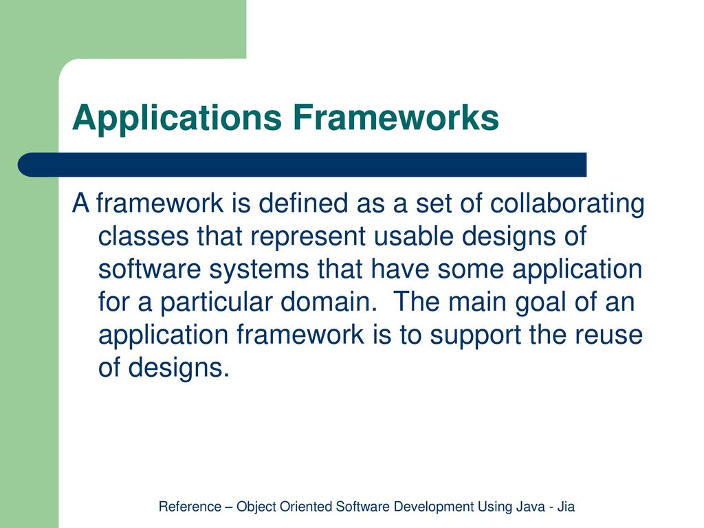 Reference Object Oriented Software Development Using Java Jia Ppt Download