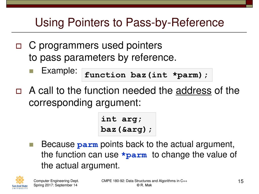 Cmpe Data Structures And Algorithms In C September 14 Class Meeting Ppt Download