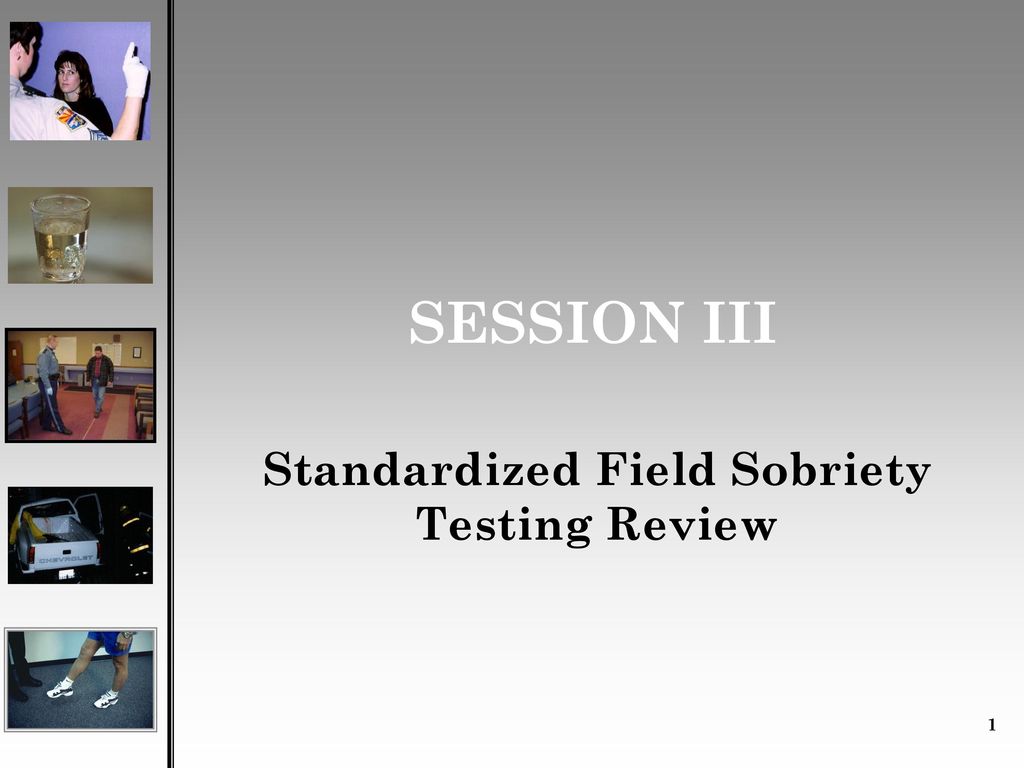 Standardized Field Sobriety Testing Review Ppt Download