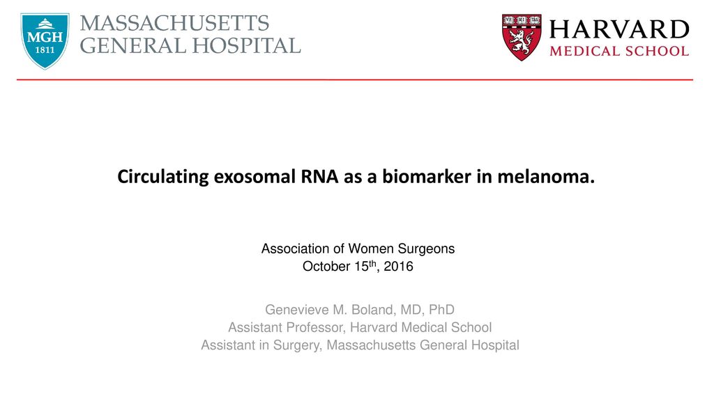 Circulating Exosomal Rna As A Biomarker In Melanoma Ppt Download
