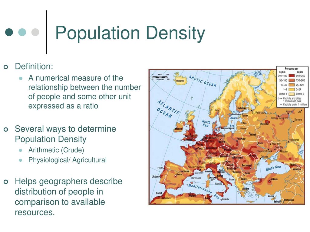 Population Density Definition Population Density Definition