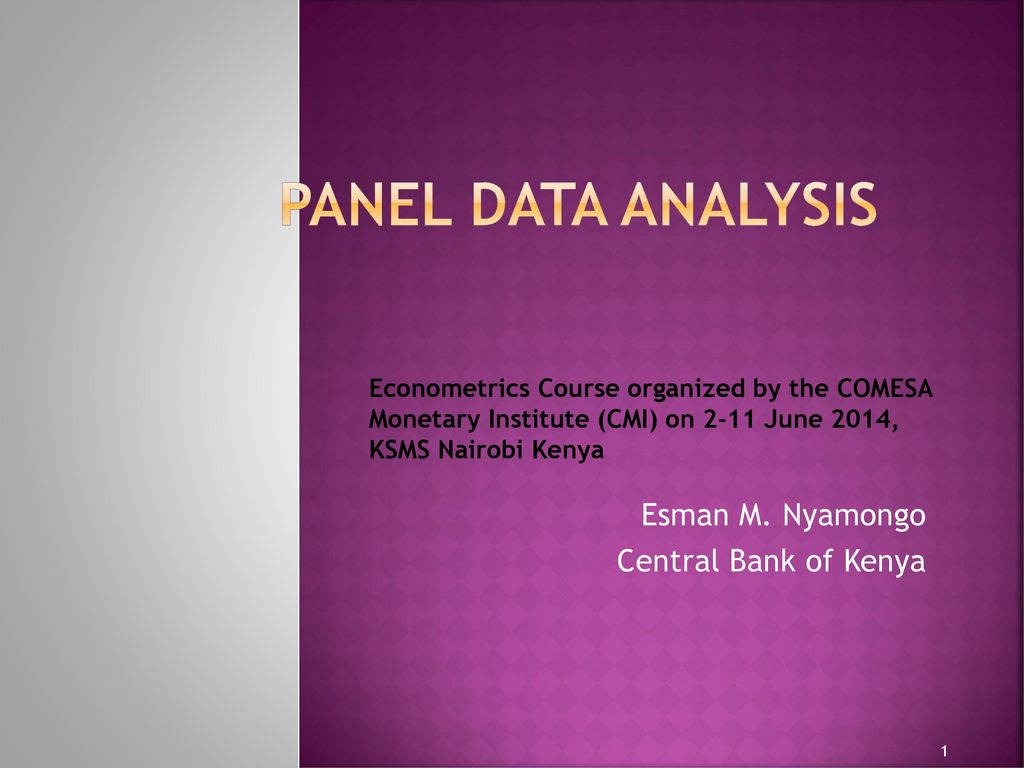 Esman M. Nyamongo Central Bank of Kenya - ppt download Esman M. Nyamongo Central Bank of Kenya - ppt download