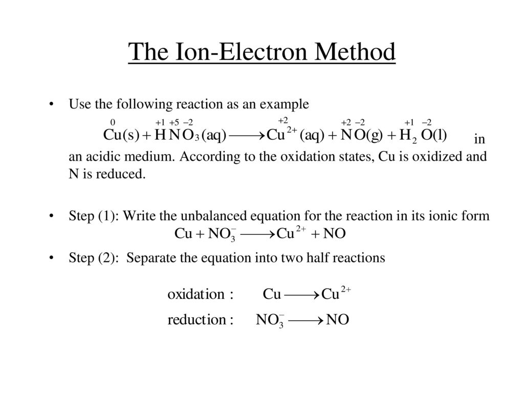Balancing Redox Reactions Ppt Download