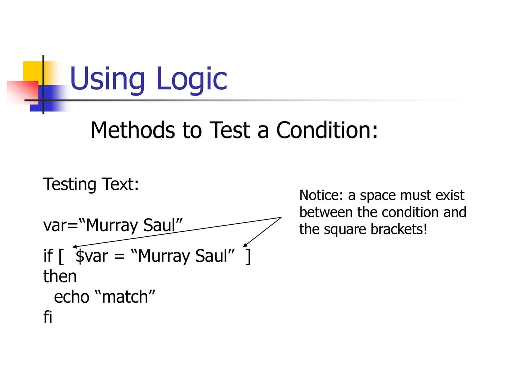 Agenda Bash Shell Scripting Part Ii Logic Statements Loop Statements Ppt Download