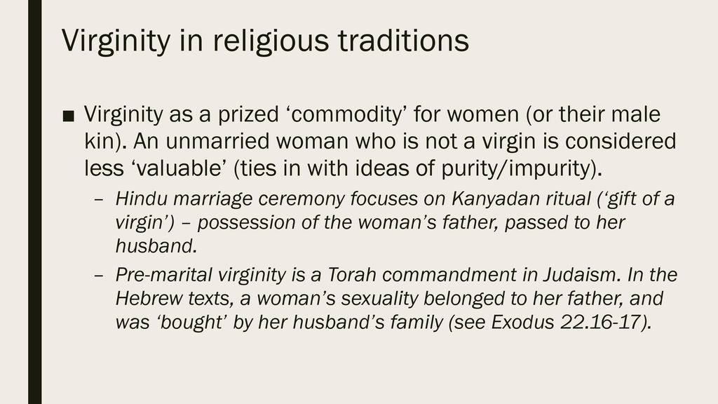 Virginity Chastity Purity Telegraph