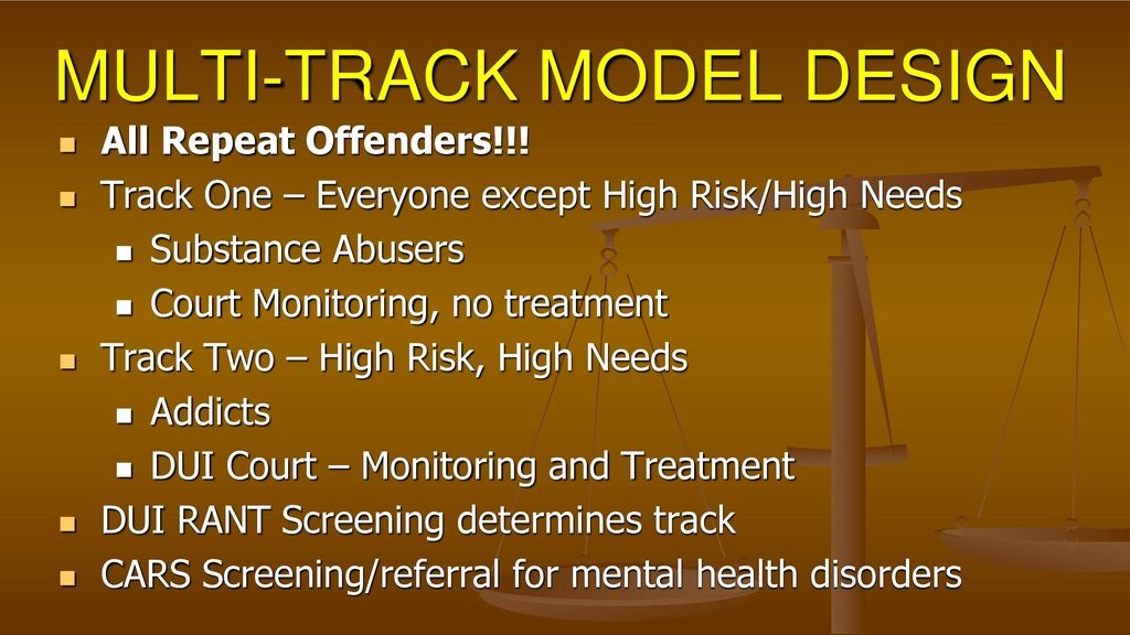 A Multi Track Dui Court System For Repeat Offenders Ppt Download