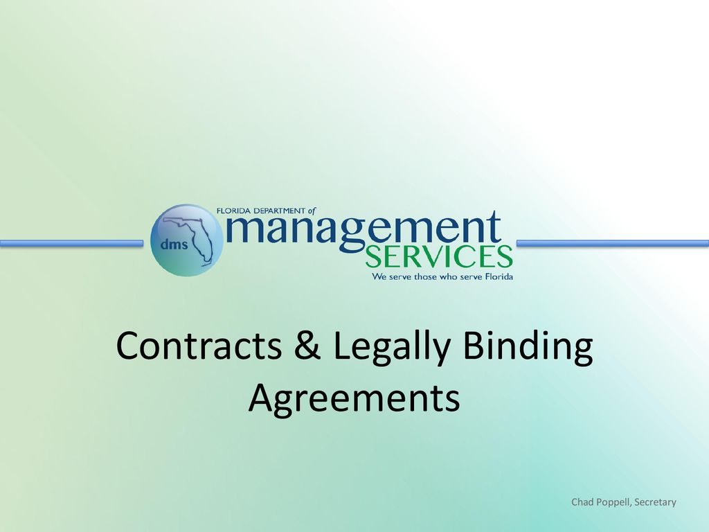 Contracts And Legally Binding Agreements Ppt Download