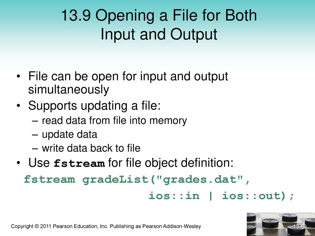 Chapter 13: Advanced File and I/O Operations - ppt download Chapter 13: Advanced File and I/O Operations - ppt download